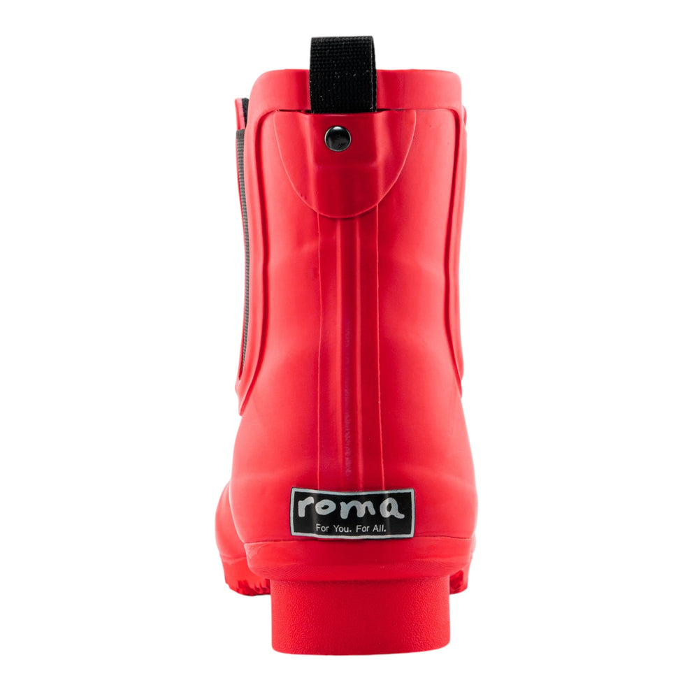 Chelsea Matte Red Women's Rain Boots – ROMA BOOTS
